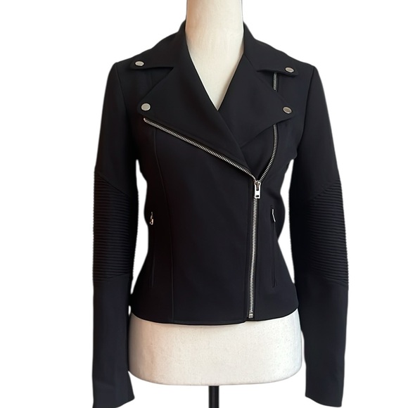 Wilfred | Jackets & Coats | Wilfred Aritzia Black Moto Jacket With ...
